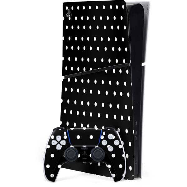 Skinit Black and White Polka Dots PS5 Slim Digital Edition Bundle Skin ...