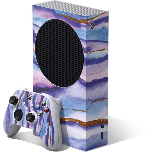 Skinit Blue Violet Watercolor Geode Xbox Series S Bundle Skin - Walmart.com