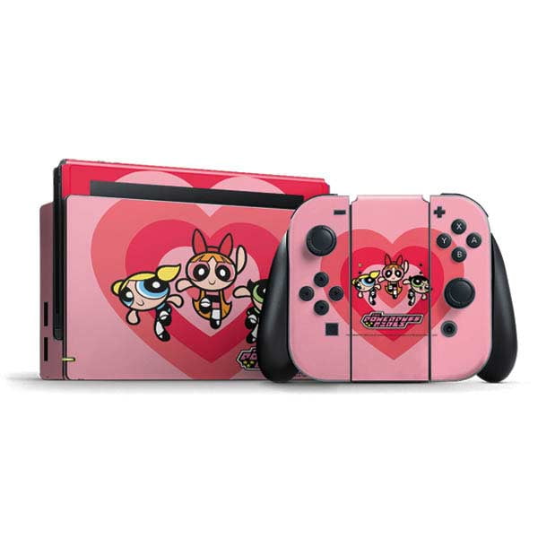Skinit Cartoon Network Powerpuff Girls Hearts Nintendo Switch Bundle ...