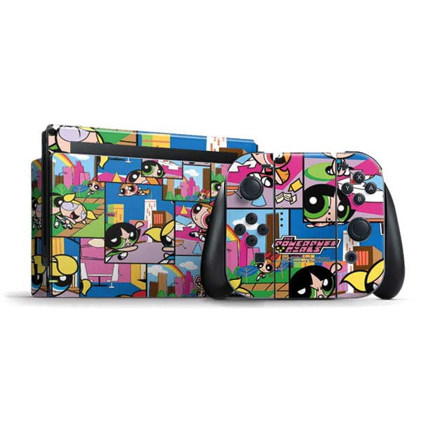 Skinit Cartoon Network Powerpuff Girls Patches Nintendo Switch Bundle ...