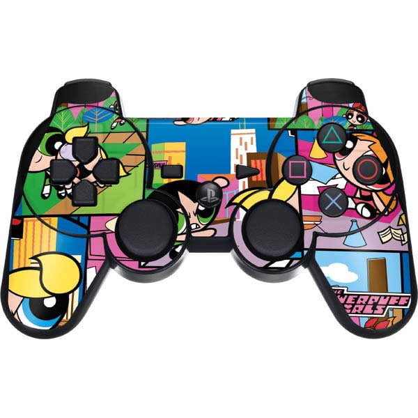 Skinit Cartoon Network Powerpuff Girls Patches PS3 Dual Shock wireless ...