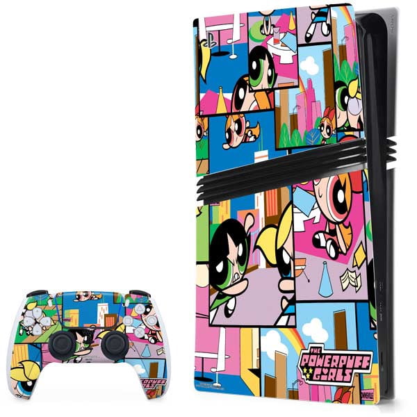 Skinit Cartoon Network Powerpuff Girls Patches PS5 Pro Bundle Skin ...