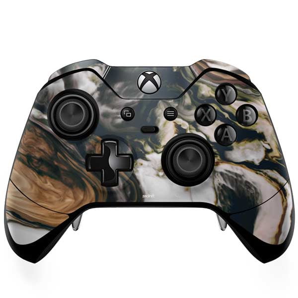 Skinit Copper and Black Marble Ink Xbox One Elite Controller Skin ...