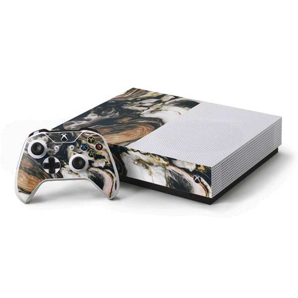 Skinit Copper and Black Marble Ink Xbox One S All-Digital Edition ...