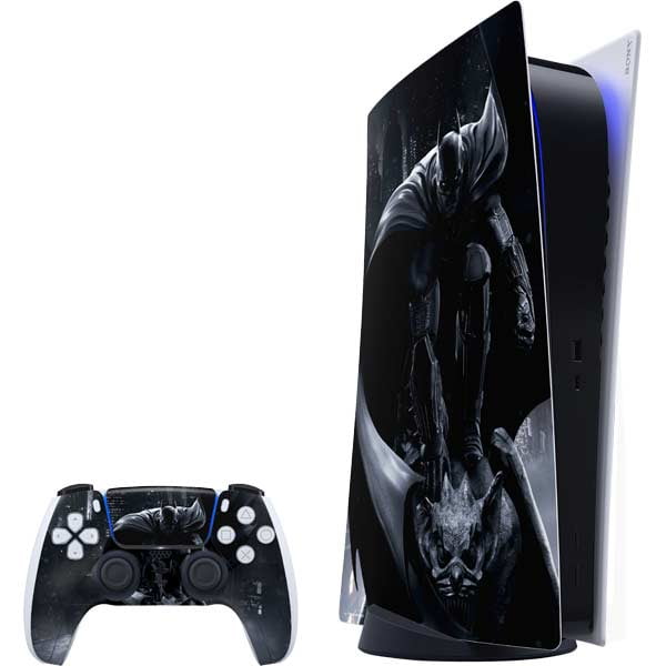 Skinit DC Comics Arkham Origins Batman In action pose PS5 Bundle Skin ...