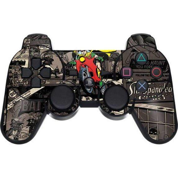 Skinit DC Comics Robin Vintage Action pose pattern PS3 Dual Shock ...