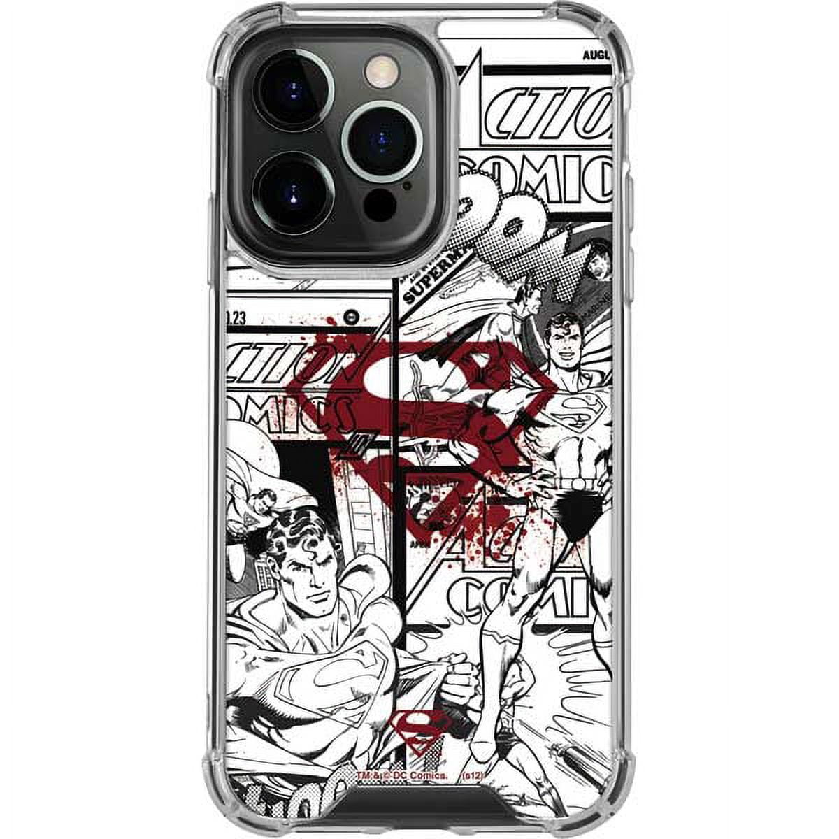 Skinit DC Comics Superman Comic Logo in Red iPhone 13 Pro Clear Case ...
