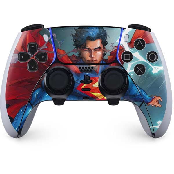 Skinit DC Comics Superman Heat Vision PS5 DualSense Edge Pro Controller ...