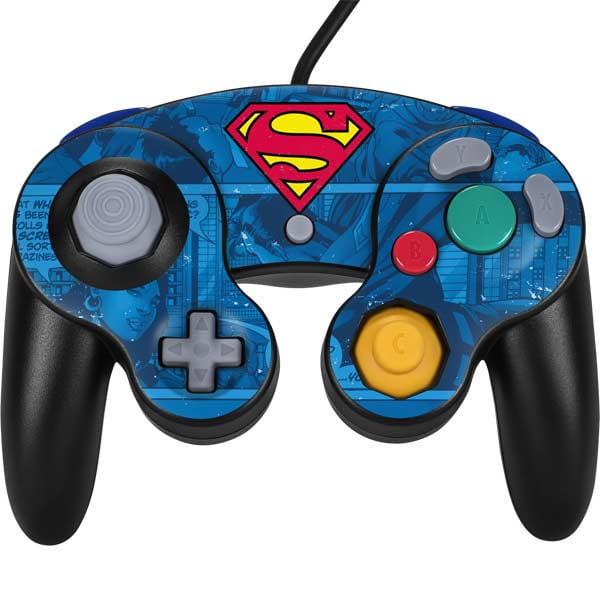 Skinit DC Comics Superman Logo Background Pattern Nintendo GameCube ...