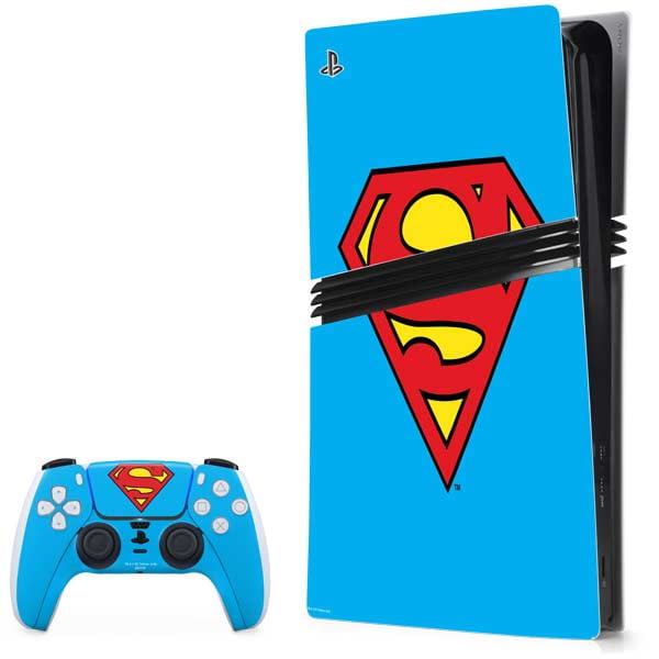 Skinit DC Comics Superman Official Logo PS5 Pro Bundle Skin - Walmart.com