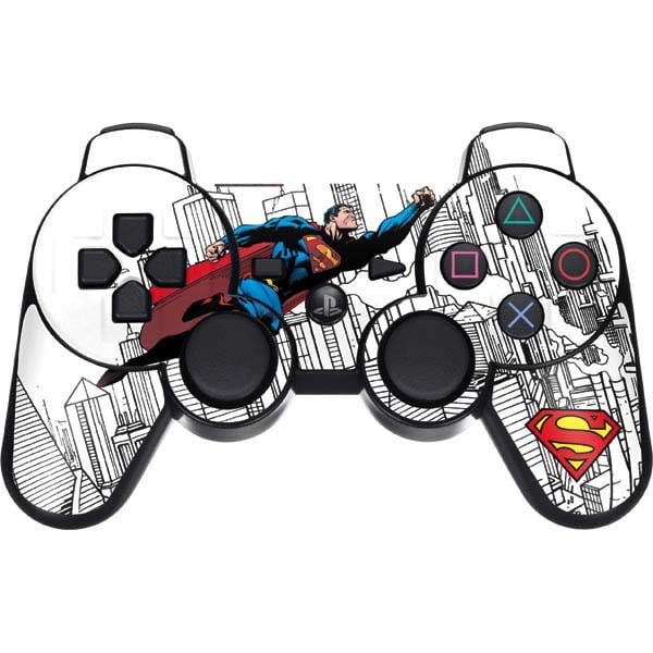 Skinit DC Comics Superman Super Speed Flying Over City PS3 Dual Shock ...