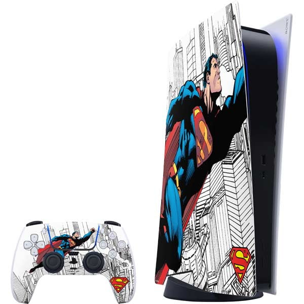 Skinit DC Comics Superman Super Speed Flying Over City PS5 Digital ...