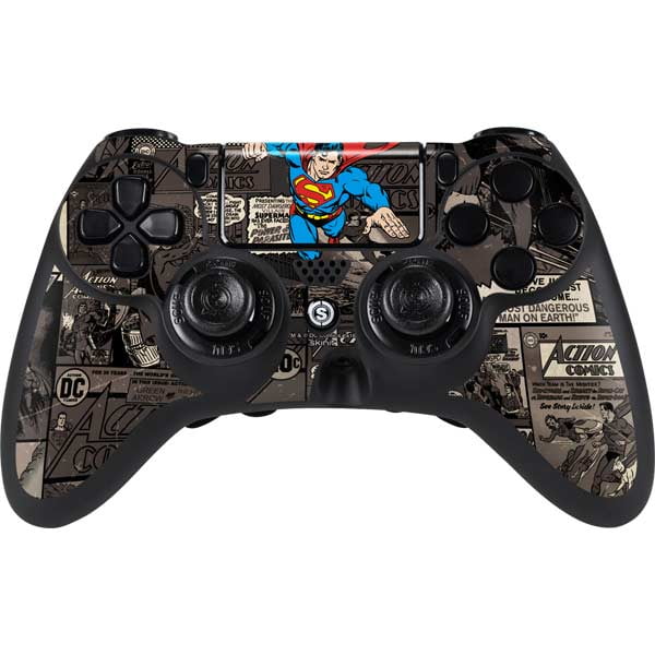 Skinit DC Comics Superman Vintage Action pose pattern PS4/PC SCUF ...