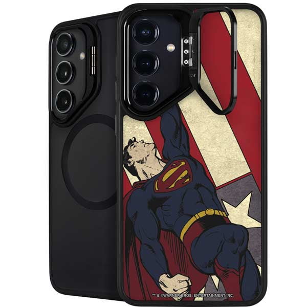 Skinit DC Comics Superman Vintage Pose American Flag Galaxy S24 FE ...