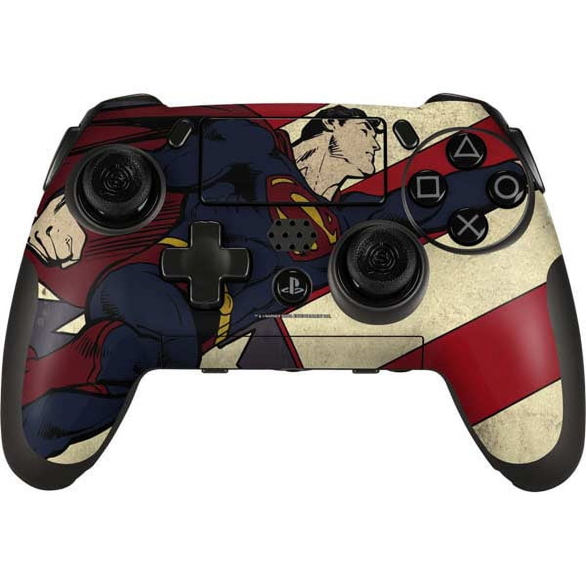 Skinit DC Comics Superman Vintage Pose American Flag PlayStation Scuf ...