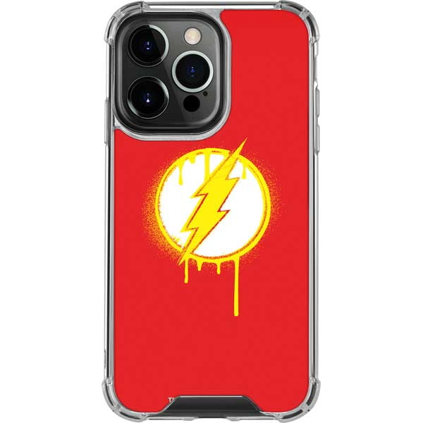 Skinit DC Comics The Flash Emblem Drip iPhone 16 Pro Max Clear Case ...