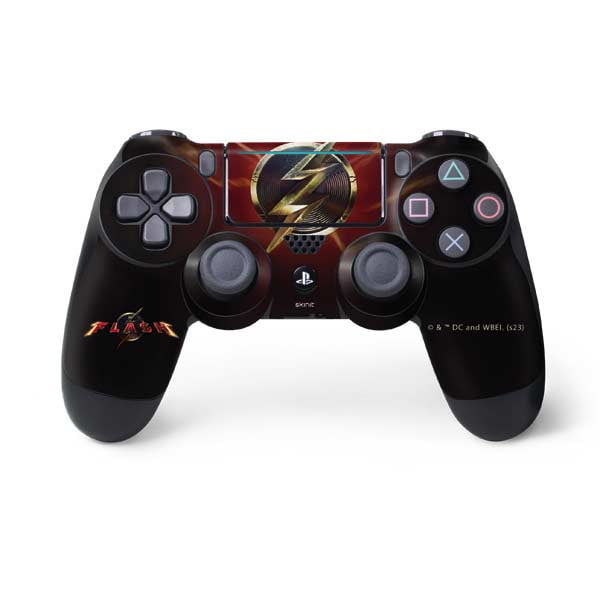 Skinit DC Comics The Flash Movie: Logo Poster PS4 Pro/Slim Controller ...