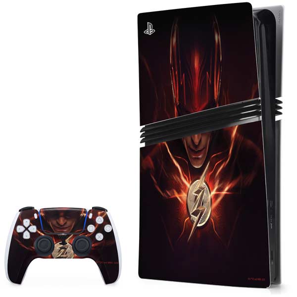 Skinit DC Comics The Flash Movie: The Flash Poster PS5 Pro Bundle Skin ...