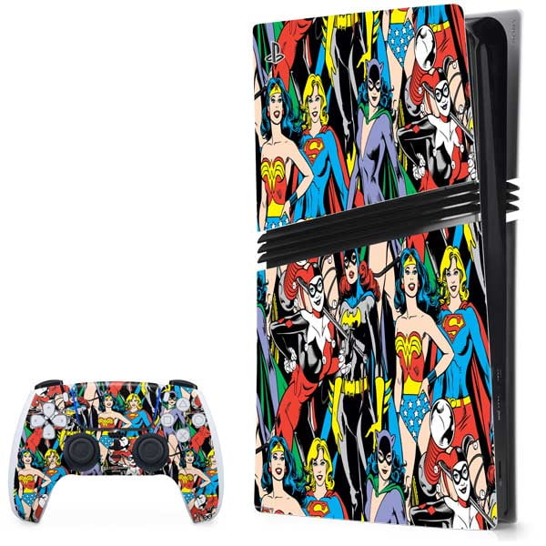 Skinit DC Comics Wonder Woman DC Bombshells Characters Pattern PS5 Pro ...