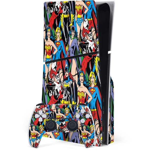 Skinit DC Comics Wonder Woman DC Bombshells Characters Pattern PS5 Slim ...