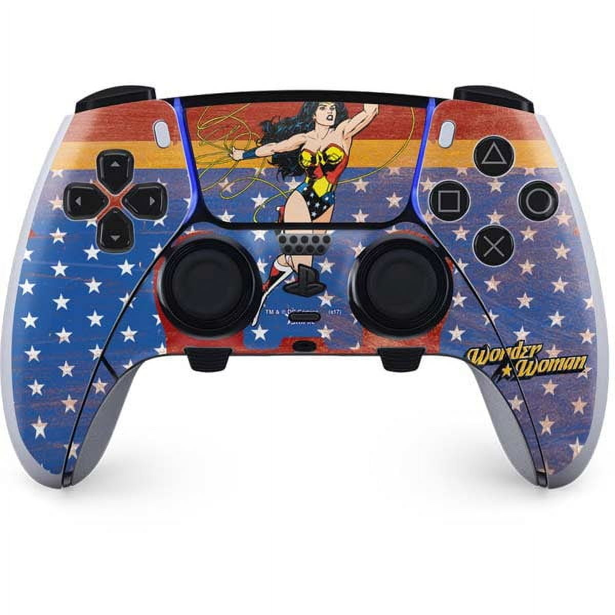 Skinit DC Comics Wonder Woman Ready to Fight PS5 DualSense Edge Pro ...