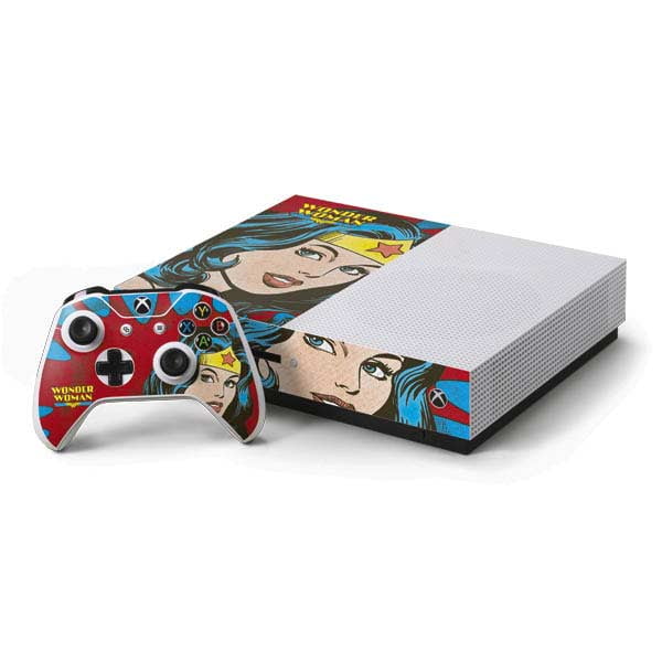 Skinit DC Comics Wonder Woman Vintage Profile Xbox One S Console and ...