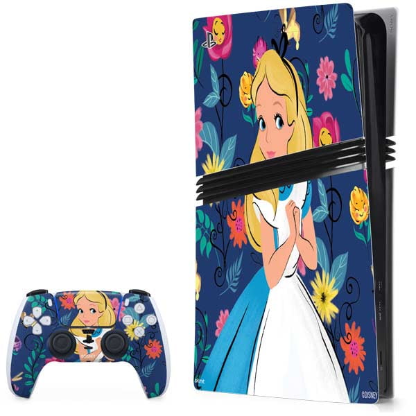 Skinit Disney Alice in Wonderland (animated) Floral Print PS5 Pro ...