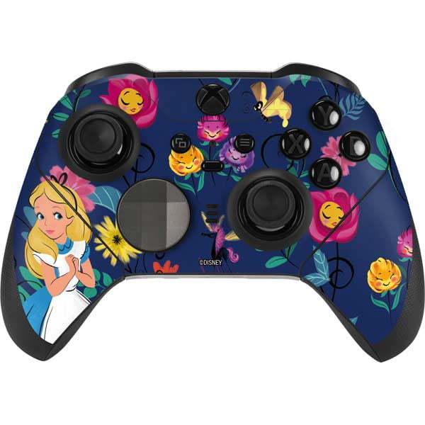 Skinit Disney Alice in Wonderland (animated) Floral Print Xbox Elite ...