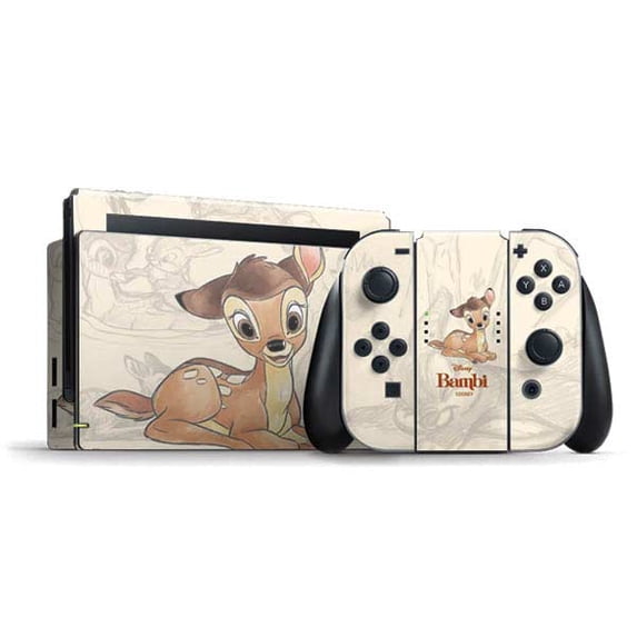 Skinit Disney Bambi Sketched Portrait Nintendo Switch Bundle Skin ...
