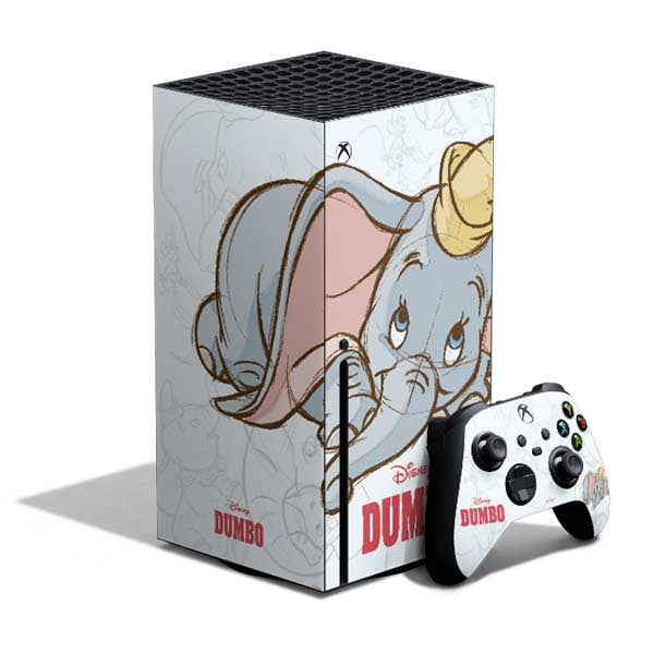 Skinit Disney Dumbo Classic sketched portrait Xbox Series X Bundle Skin ...
