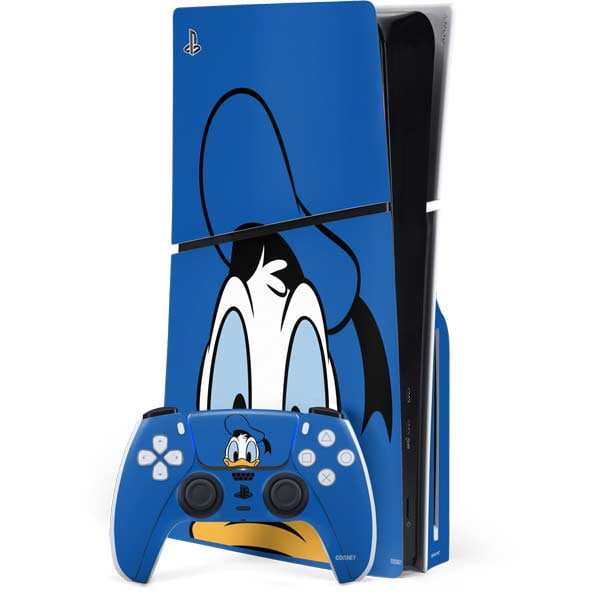 Skinit Disney Friends Donald Duck Up Close PS5 Slim Disk Bundle Skin ...