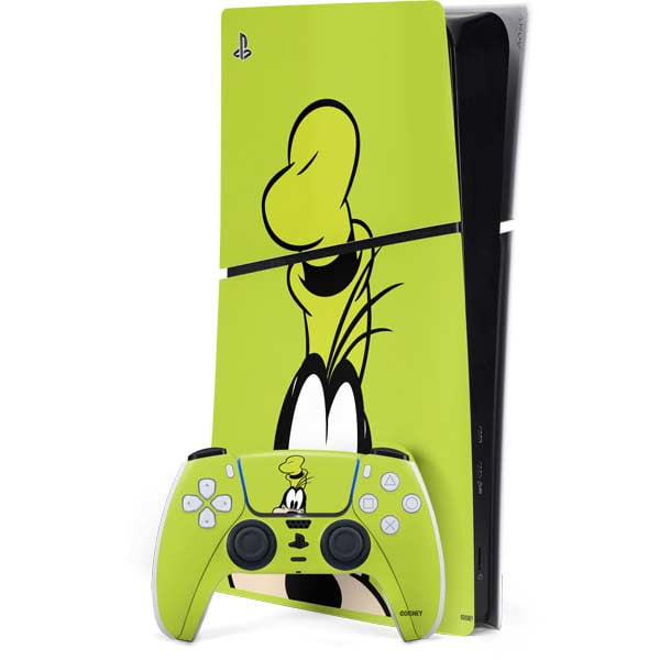 Skinit Disney Friends Goofy Up Close PS5 Slim Digital Edition Bundle ...