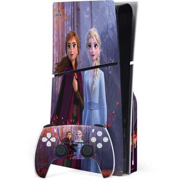 Skinit Disney Frozen II Anna and Elsa PS5 Slim Disk Bundle Skin ...