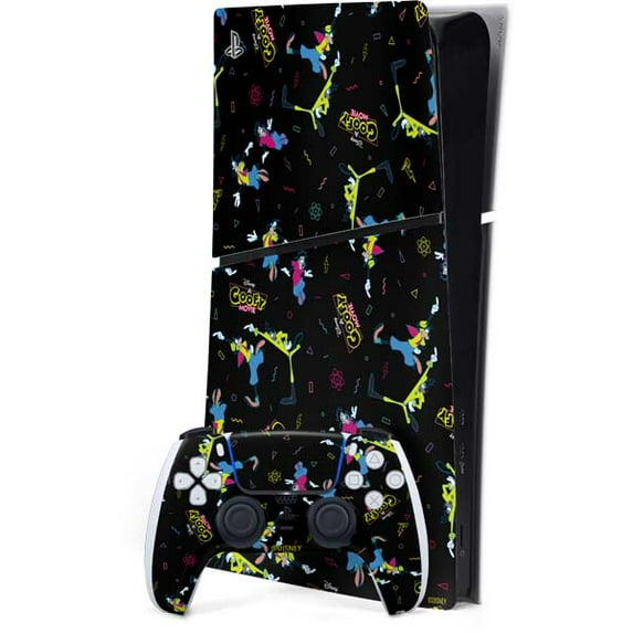 Skinit Disney Goofy Movie Pattern PS5 Slim Digital Edition Bundle Skin ...