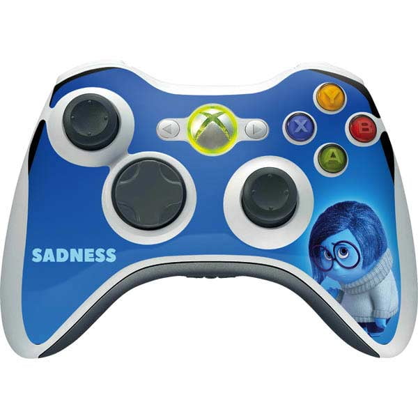 Skinit Disney Inside Out Sadness Portrait Xbox 360 Wireless Controller ...
