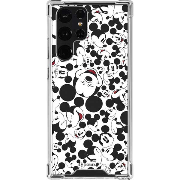 Skinit Disney Mickey Mouse Face Pattern Galaxy S24 Ultra Clear Case ...