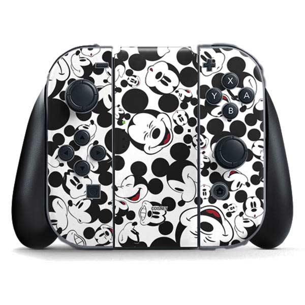 Skinit Disney Mickey Mouse Face Pattern Nintendo Switch Joy Con ...