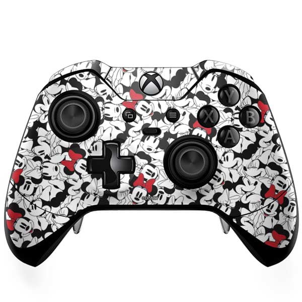 Skinit Disney Minnie Mouse Red Color Pop Face Pattern Xbox One Elite ...