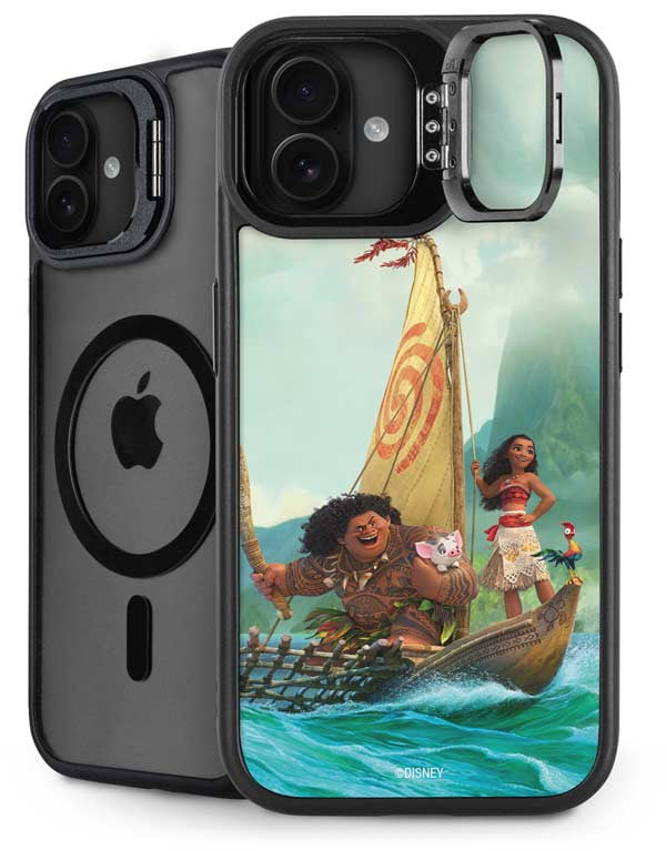 Skinit Disney Princess Moana and Maui Set Sail iPhone 16 Plus Kickstand ...