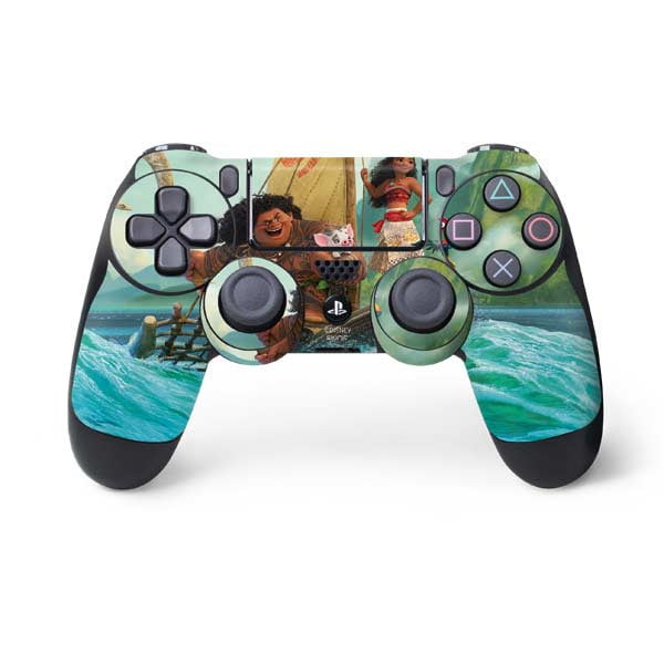 Skinit Disney Princess Moana and Maui Set Sail PS4 Controller Skin ...
