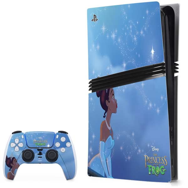 Skinit Disney Princess and The Frog Tianaâ€™s Wish PS5 Pro Bundle Skin ...