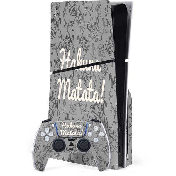 Skinit Disney The Lion King Hakuna Matata PS5 Slim Disk Bundle Skin ...