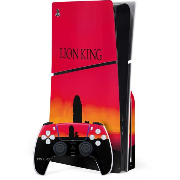 Skinit Disney The Lion King Movie Poster Art PS5 Slim Disk Bundle Skin ...