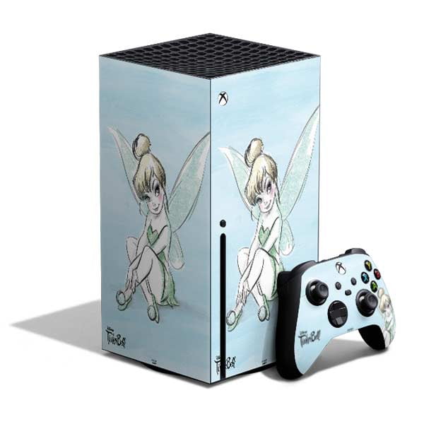 Skinit Disney Tinker Bell Sketch Art Xbox Series X Bundle Skin ...