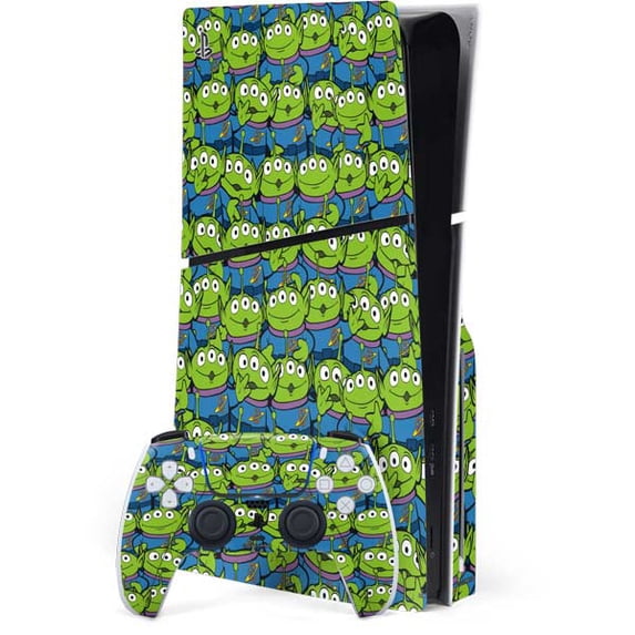 Skinit Disney Toy Story Alien Collage PS5 Slim Disk Bundle Skin ...