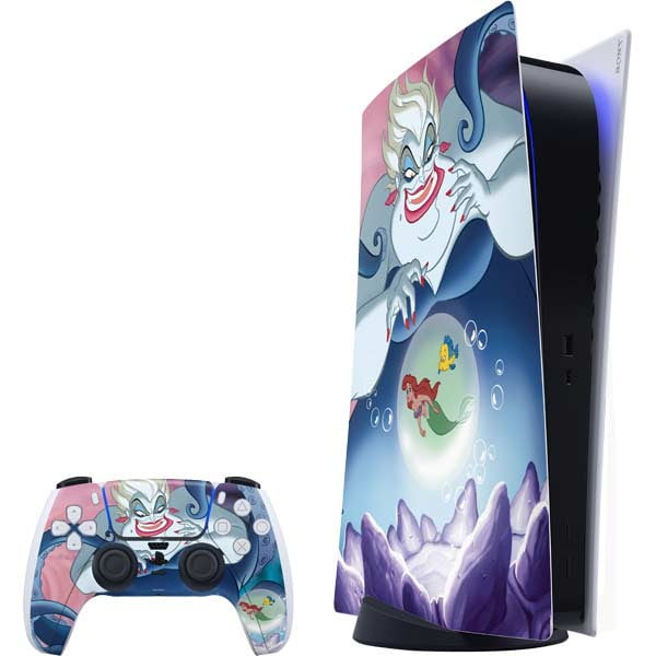 Skinit Disney Villains Ursula Ariel and Flounder PS5 Bundle Skin ...