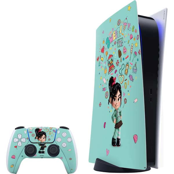 Skinit Disney Wreck-it Ralph Vanellope Sugar Icons PS5 Bundle Skin ...