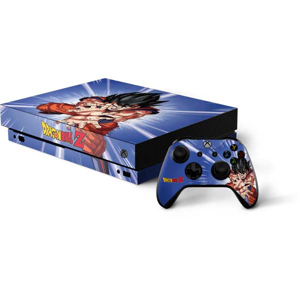 Skinit Dragon Ball Z Goku Kamehameha Blast Xbox One X Bundle Skin ...