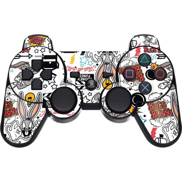 Skinit Looney Tunes Bugs Bunny Patches PS3 Dual Shock wireless ...