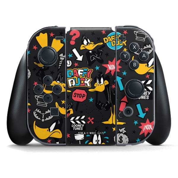 Skinit Looney Tunes Daffy Duck Patches Nintendo Switch Joy Con ...
